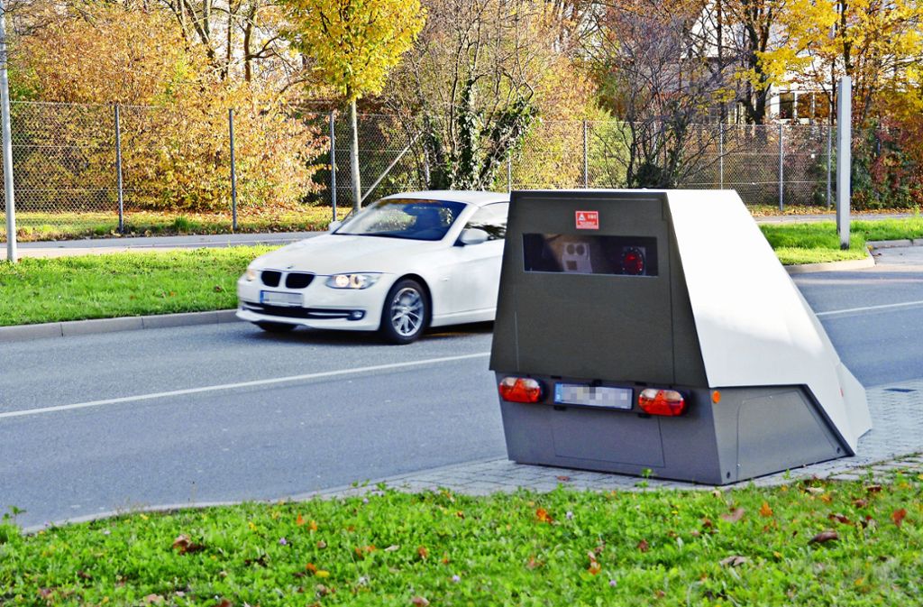 Kornwestheim: Der moderne Blitzer ist wieder im Einsatz ...