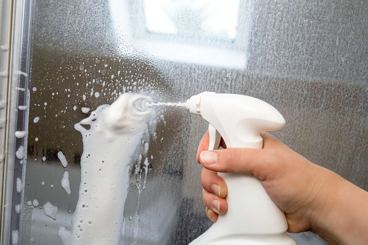 Kalkflecken Dusche Glas